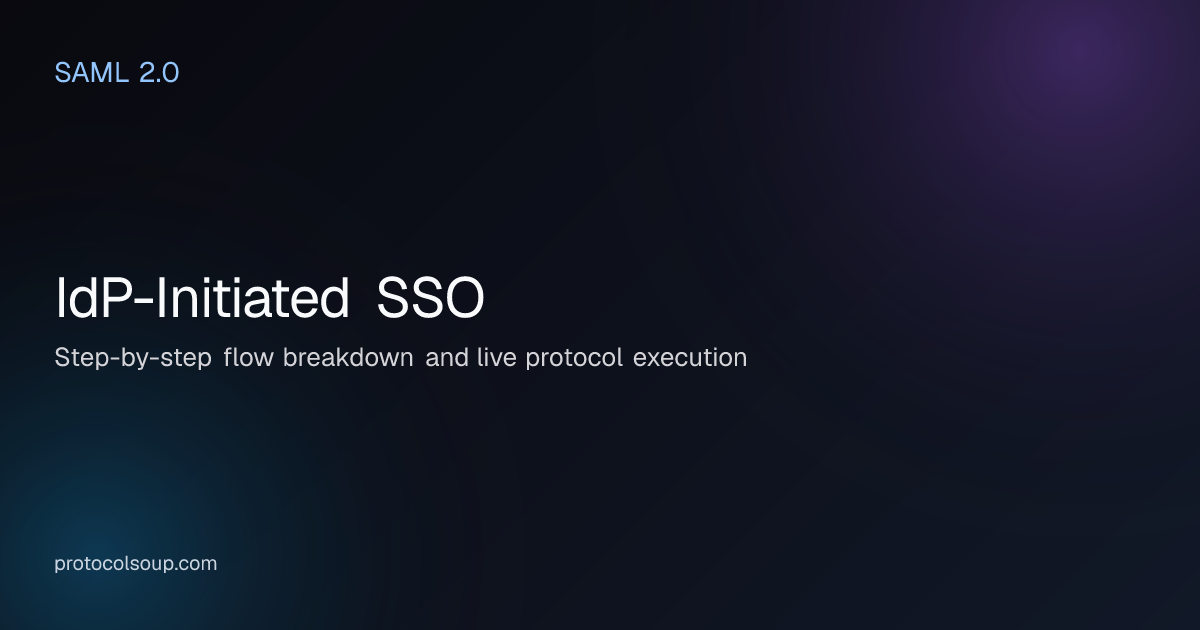 IdP-Initiated SSO - SAML 2.0 Flow Step-by-Step Guide | Protocol Soup